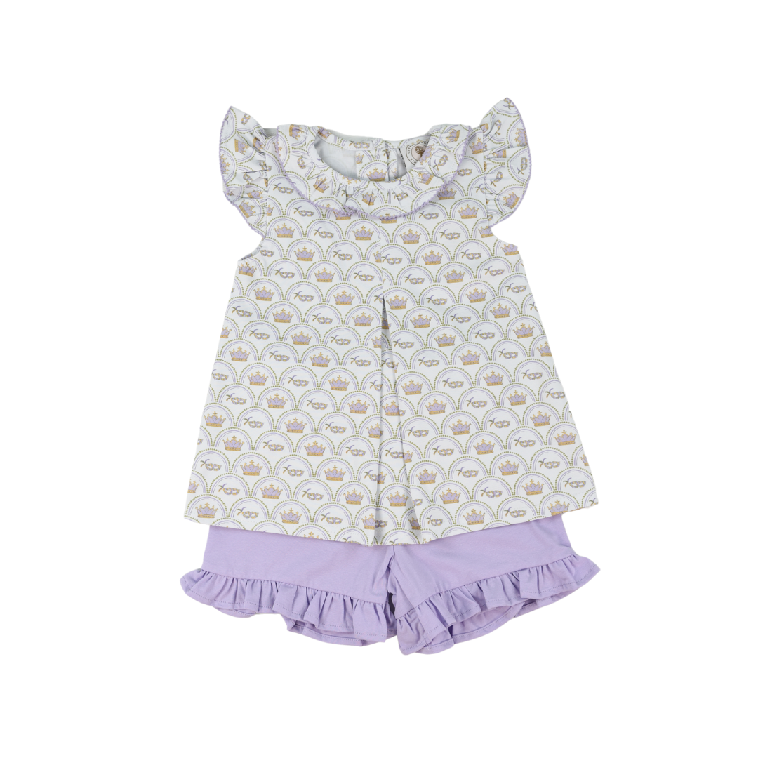Orleans Girls Penny Pleat Short Set | Cypressrowchildrens